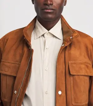 100HANDS Cotton-silk-wool Stripe Shirt