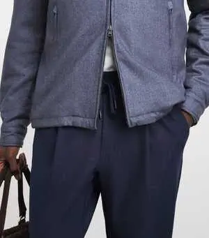Herno Double Jersey Straight Trousers