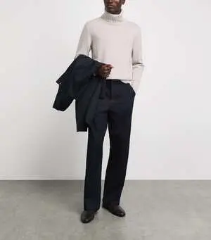 N.peal Cashmere Brompton Rollneck Sweater - Grey