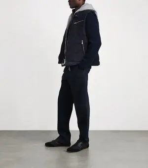 Eleventy Down-filled Suede Gilet