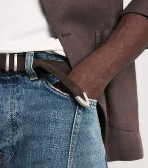 Eleventy Suede Belt