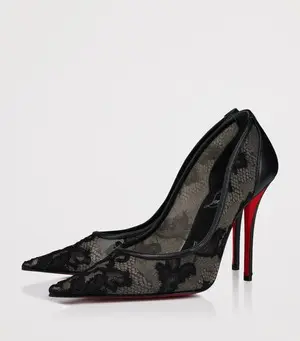 CHRISTIAN LOUBOUTIN Miss Z Mesh Lace Pumps