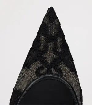 CHRISTIAN LOUBOUTIN Miss Z Mesh Lace Pumps