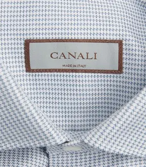 Canali Cotton Houndstooth Shirt