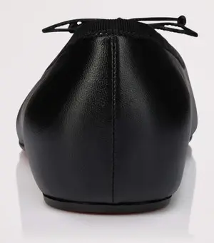 CHRISTIAN LOUBOUTIN Cassia Nodo Leather Ballet Flats