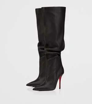 CHRISTIAN LOUBOUTIN Zependris 100 Deer Leather Knee-high Boots