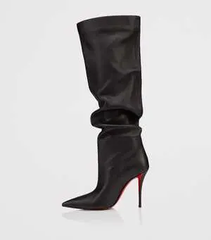 CHRISTIAN LOUBOUTIN Zependris 100 Deer Leather Knee-high Boots