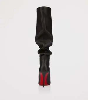 CHRISTIAN LOUBOUTIN Zependris 100 Deer Leather Knee-high Boots