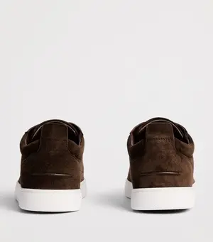 CHRISTIAN LOUBOUTIN St. Louis Suede Slip-on Sneakers