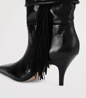 Kurt Geiger Leather Piccadilly Slouch Boots