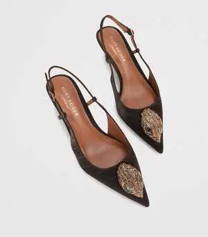 Kurt Geiger Satin Belsize Slingbacks
