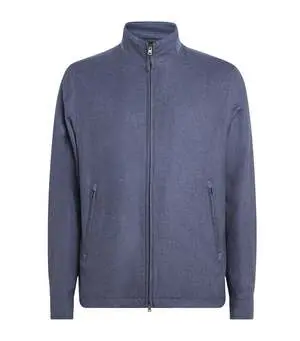 Herno Silk-cashmere High-neck Bomber Jacket