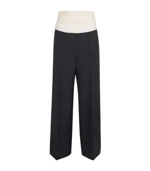 VORANIDA Ruched-detail Perrin Trousers
