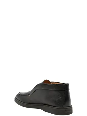 Santoni Detroit Leather Loafers