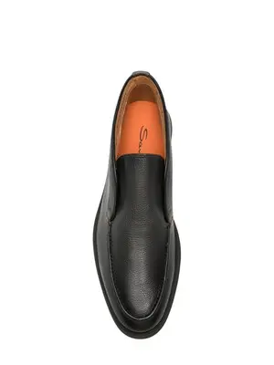 Santoni Detroit Leather Loafers