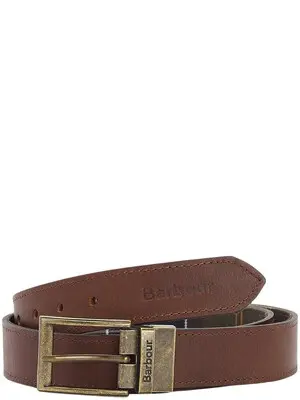 Barbour Reversible Leather Belt - Brown