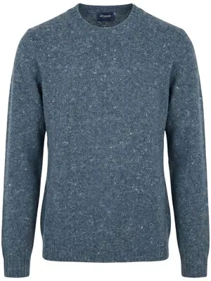 DRUMOHR Drumohr Flecked-Knit Wool Sweater