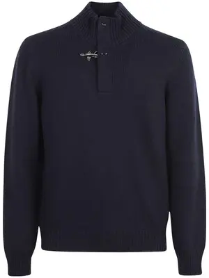 FAY Gancio Elbow-patch Sweater