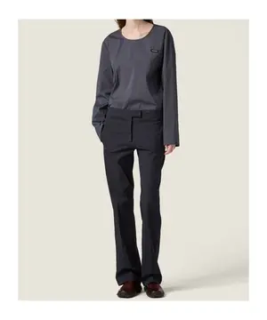 Miu Miu Stretch Poplin Top