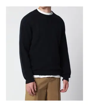 ROBERTO COLLINA Crew-neck Knit Sweater - Black