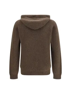 ROBERTO COLLINA Drawstring Hood Knitted Hoodie
