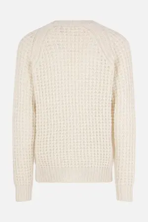 ROBERTO COLLINA Waffle-knit V-neck Cardigan