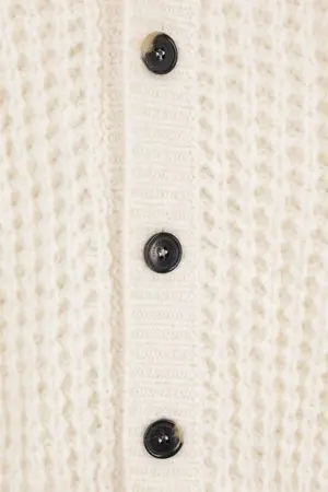 ROBERTO COLLINA Waffle-knit V-neck Cardigan