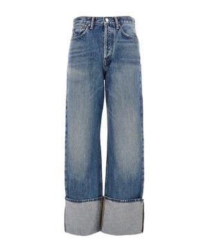 AGOLDE Wide-leg Cuffed Jeans