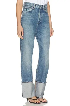 AGOLDE Wide-leg Cuffed Jeans