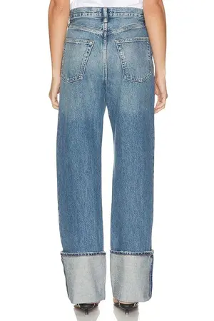 AGOLDE Wide-leg Cuffed Jeans