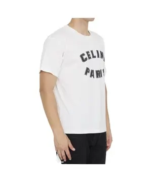 Celine Loose Paris T-shirt In Cotton Jersey