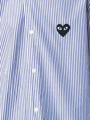 Play Comme Des Garcon Comme Des Garçons Play Striped Long-sleeved Shirt