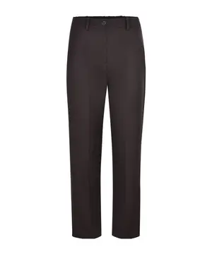 ALYSI Cigarette Wool-blend Pants - Black