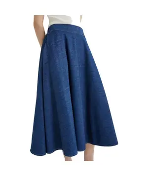 Marella Figura Denim Circle Skirt