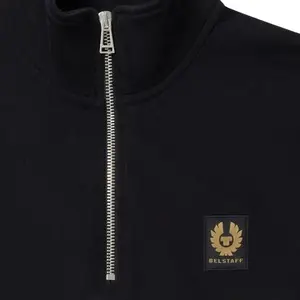 Belstaff Quarter-zip Logo-patch Sweater
