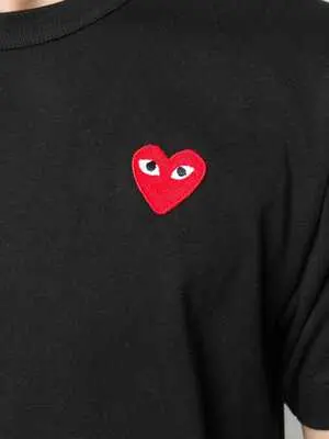 Play Comme Des Garcon Comme Des Garçons Play Iconic Patch Crewneck T-shirt