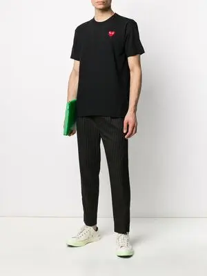 Play Comme Des Garcon Comme Des Garçons Play Iconic Patch Crewneck T-shirt