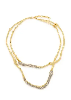 Alexis Bittar Solanales Crystal-embellished 14kt -plated Necklace - Gold