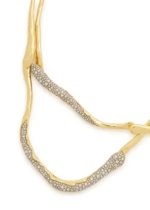 Alexis Bittar Solanales Crystal-embellished 14kt -plated Necklace