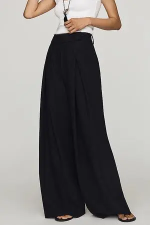 FAVORITE DAUGHTER Pleated Wide-leg Trousers