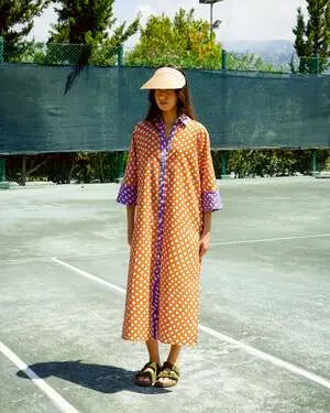 KARMA ON THE ROCKS Mio Psyche Cotton Shirt Dress