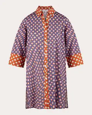 KARMA ON THE ROCKS Mio Psyche Cotton Mini Shirt Dress