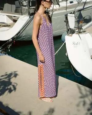 KARMA ON THE ROCKS Sabi Psyche Linen Maxi Dress