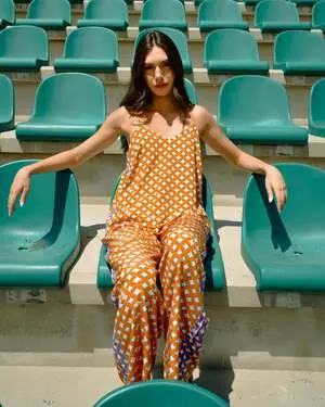 KARMA ON THE ROCKS Tio Psyche Silk Pants Set