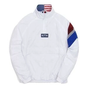 Kith Retro Quarter Zip Track Jacket - White