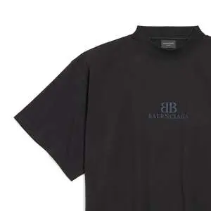 Balenciaga Bb Classic Cropped T-shirt Oversized