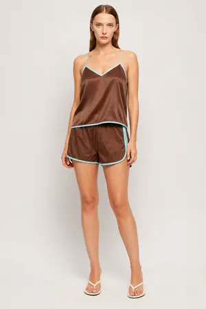 SWF Retro Track Shorts - Toffee