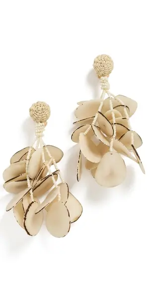 Johanna Ortiz Song Of The Plains Earrings - Ecru
