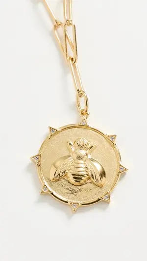 HART Enamel Resilience Bee Coin Necklace