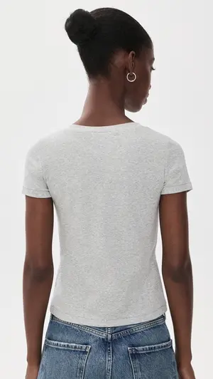 DL1961 Shrunken V-neck Tee
